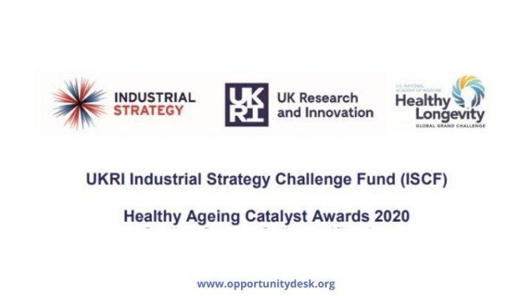 UKRI Industrial Strategy Challenge Fund (ISCF) Healthy Ageing Catalyst ...