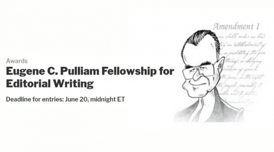 Eugene C. Pulliam Fellowship for Editorial Writing 2020 (up to $75,000) – Opportunity Desk