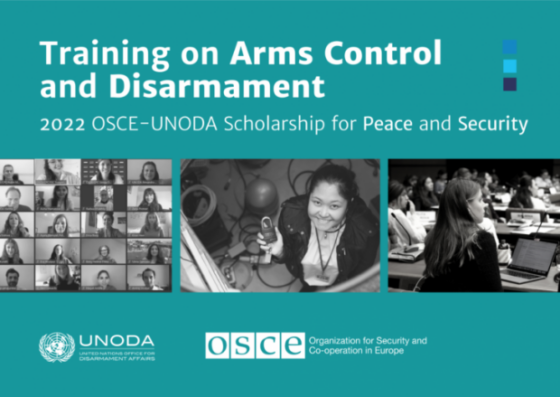 OSCE – UNODA Scholarship for Peace and Security 2022: Training on Arms ...