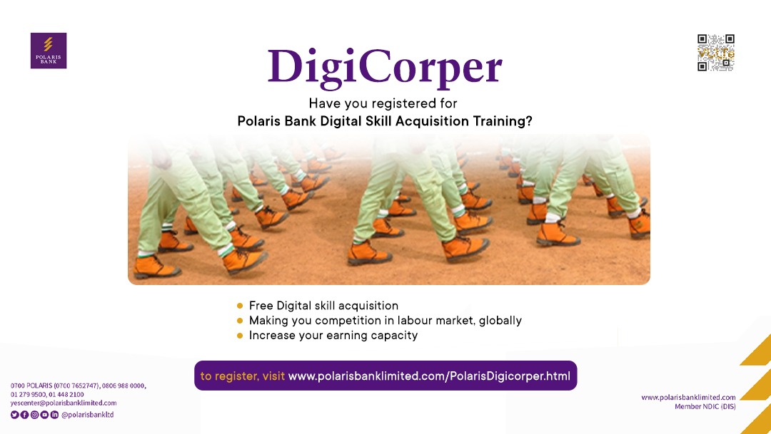 Polaris Bank Digital Skill Acquisition Program – DIGICORPER 2023 for ...