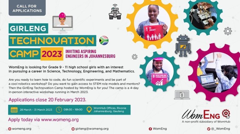 GirlEng Technovation Camp 2023 for High School Girls in South Africa – Opportunity Desk
