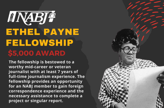 NABJ Ethel Payne Fellowship 2024 ($5,000 award) – Opportunity Desk