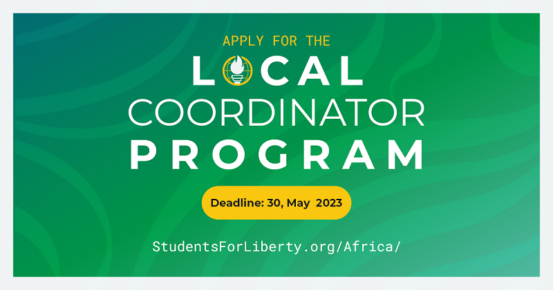 African Students for Liberty Local Coordinators Program 2023-2024 – Opportunity Desk