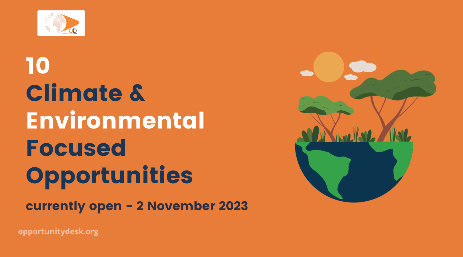 10 Climate/Environmental Focused Opportunities Still Open – 2 November ...