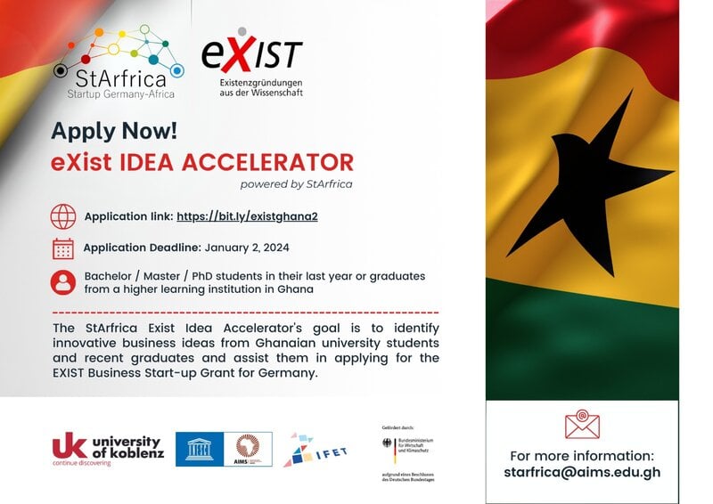 StArfrica EXIST Idea Accelerator 2024 – Opportunity Desk