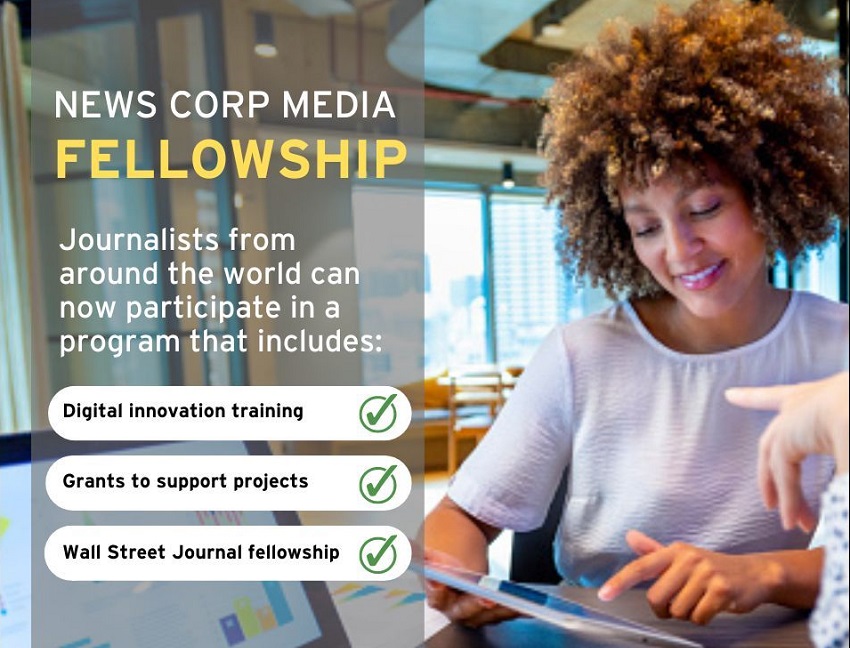 ICFJ News Corp Media Fellowship for Digital Innovation 2024 (Funded ...