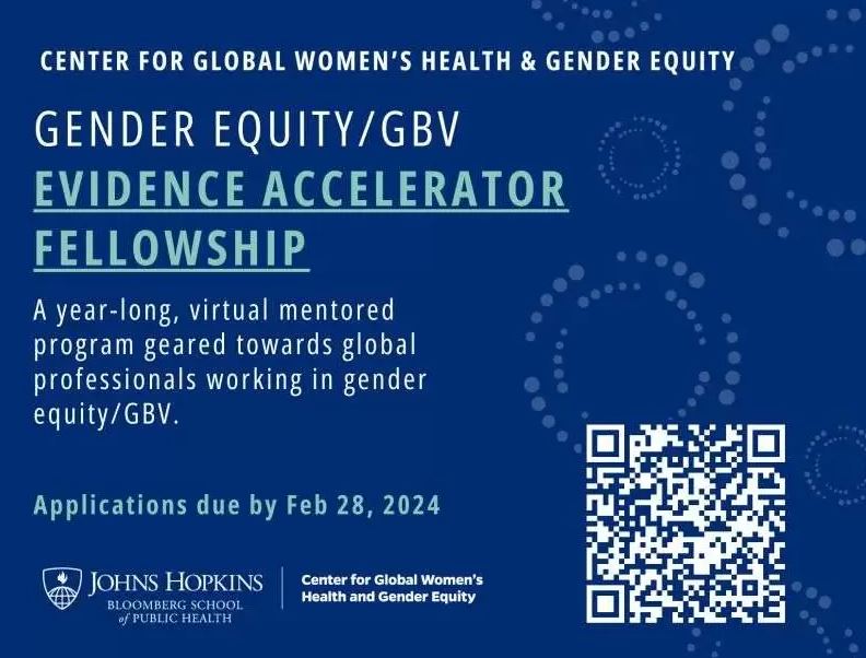 Johns Hopkins Gender Equity/GBV Evidence Accelerator Fellowship 2024 ...