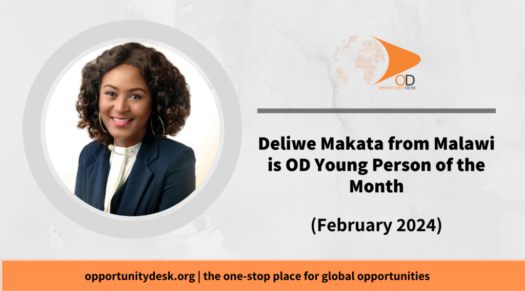 Deliwe Makata From Malawi is OD Young Person of The Month – February ...