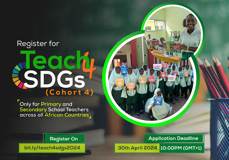 Teach4SDGs Programme 2024 [Cohort 4] – Opportunity Desk