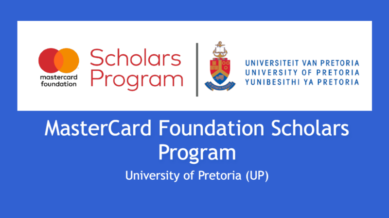 Mastercard Foundation Scholars Program 2024-2025 at the University of ...