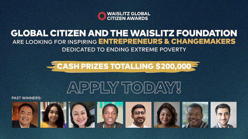 Waislitz Global Citizen Awards 2024 (up to $250,000 in prizes ...