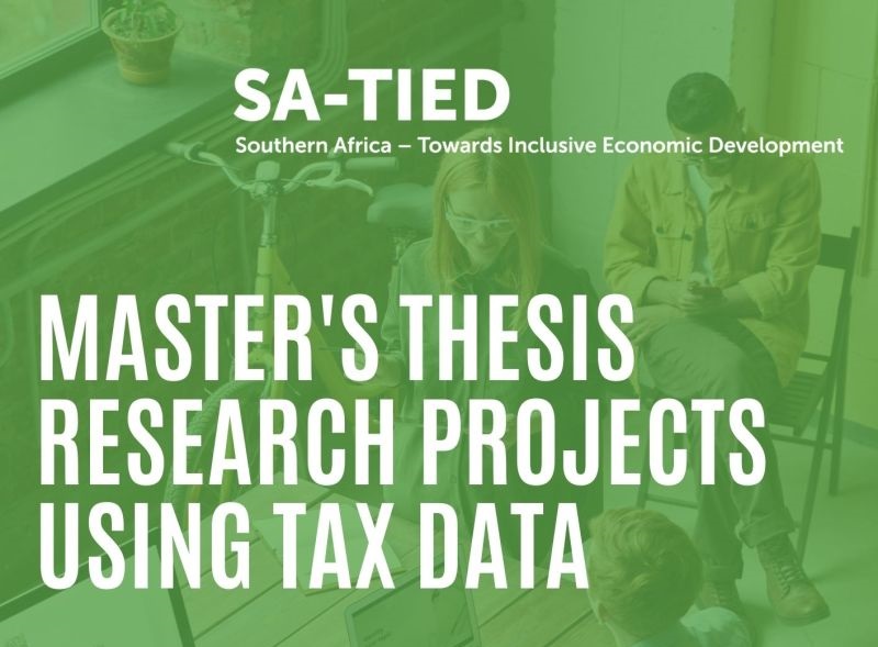 UNU-WIDER/SA-TIED Masters Thesis Research Project 2024 (Funded ...