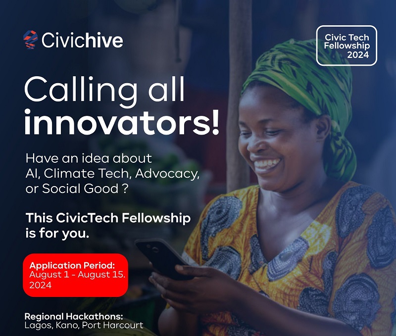 CivicHive CivicTech Fellowship 2024 (N150,000 stipend) – Opportunity Desk
