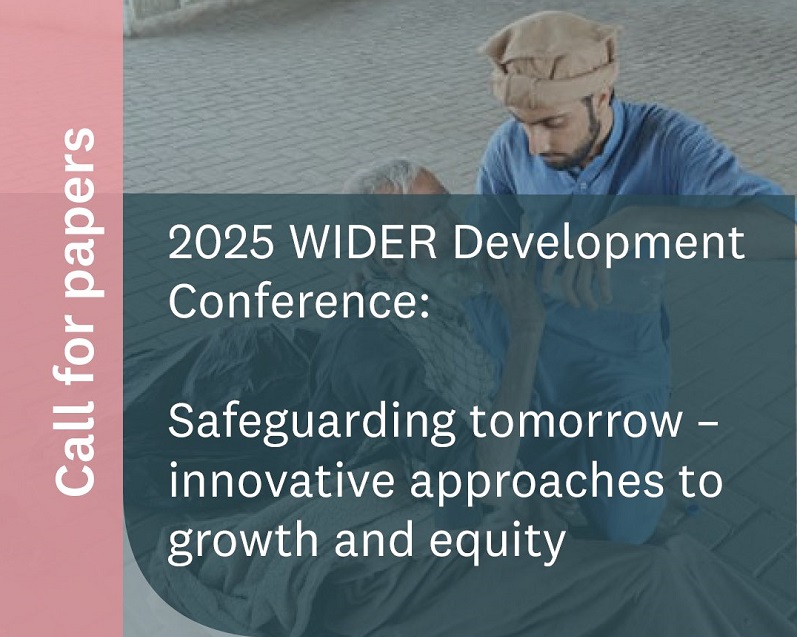 Call for Papers: WIDER Development Conference 2025 – Opportunity Desk