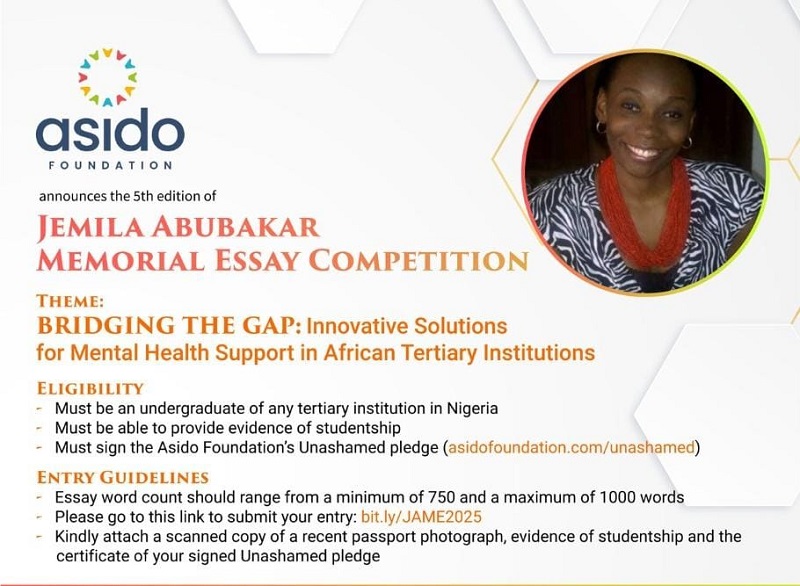 Jemila Abubakar Memorial Essay Competition 2025 (Win N200,000 prize ...