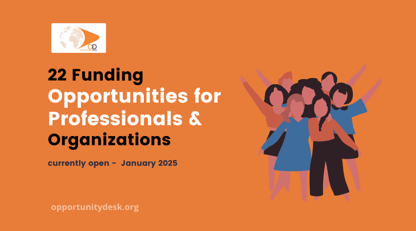22 Funding Opportunities for Professionals and Organisations Across ...