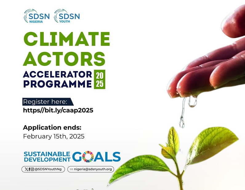 United Nations SDSN Nigeria Climate Actors Accelerator Programme 2025 – Opportunity Desk