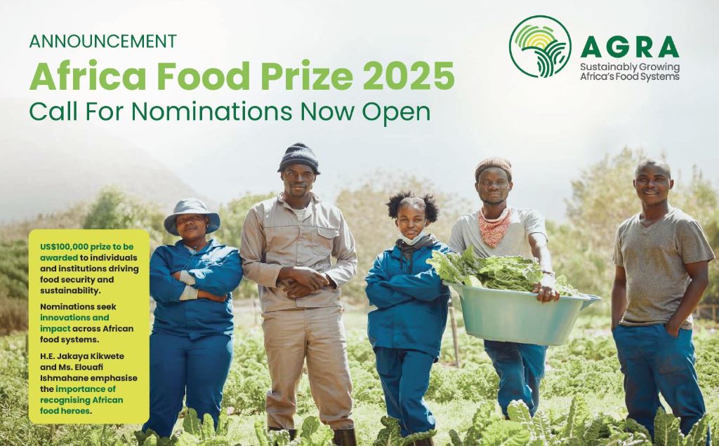 Call for Nominations: Africa Food Prize 2025 ($100,000 prize ...