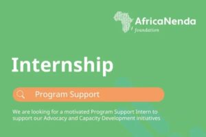 AfricaNenda Foundation Program Support Internship 2025 (Paid ...