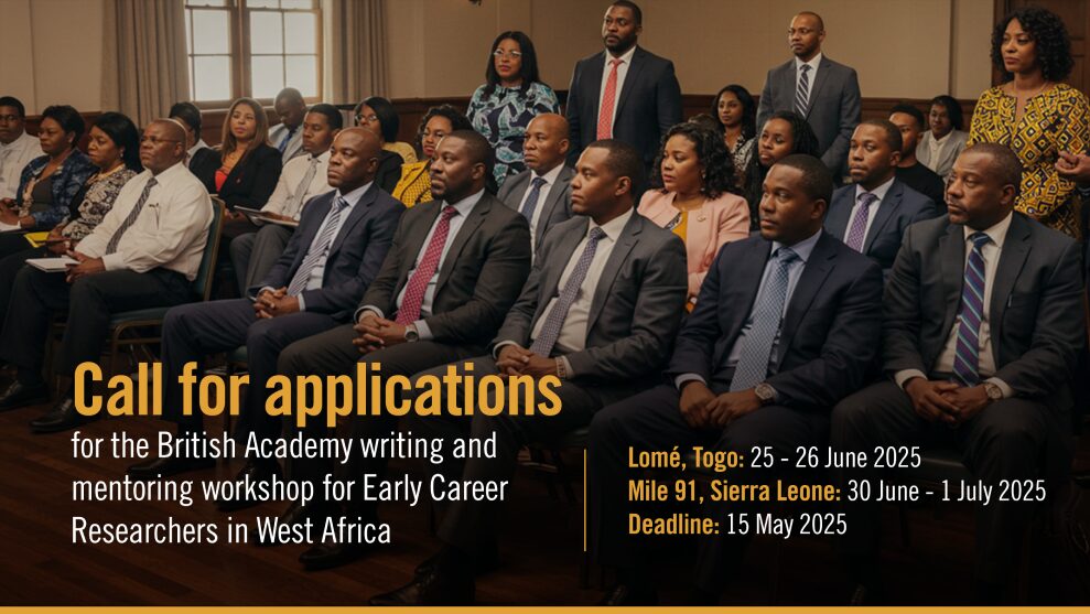 British Academy Writing & Mentoring Workshop for Early Career ...