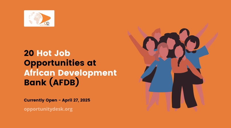 20 Hot Job Opportunities at African Development Bank (AFDB) Currently ...