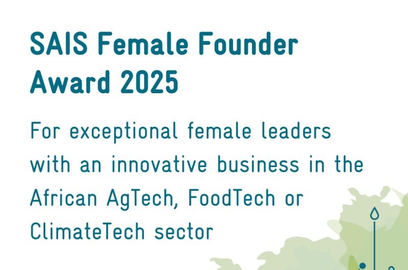 SAIS Female Founder Award 2025 – Opportunity Desk