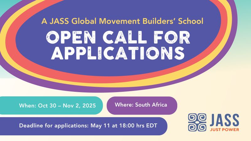 JASS Global Movement Builders’ School 2025 (Funded) – Opportunity Desk