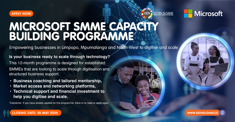 Microsoft SMME Capacity Building Programme (SCBP) 2025 for South Africa ...