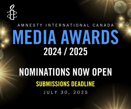 Amnesty International Canada Media Awards 2025 – Opportunity Desk