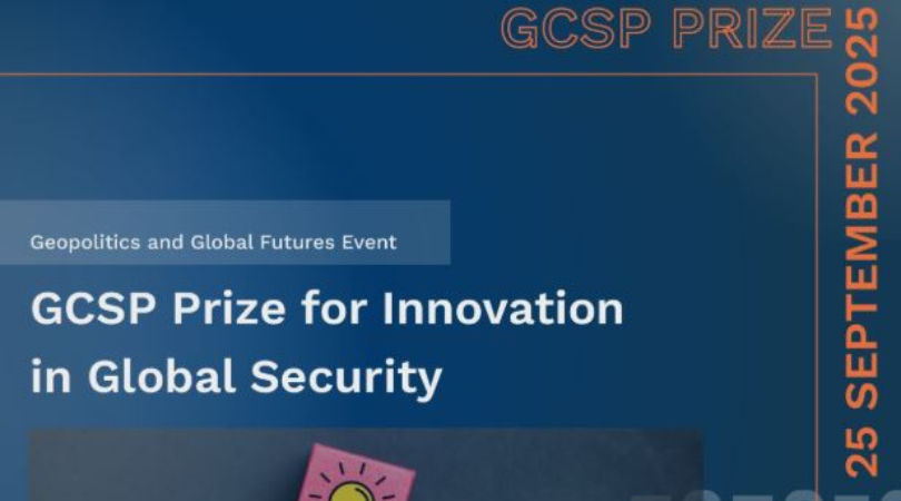 GCSP Prize for Innovation in Global Security 2025 (CHF 10,000 award ...