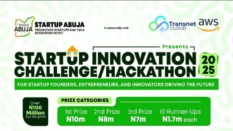 Startup Abuja Innovation Challenge/Hackathon 2025 (₦100 million worth of prizes) – Opportunity Desk