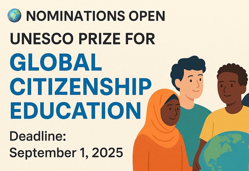 UNESCO Prize for Global Citizenship Education 2025 (up to $50,000 ...