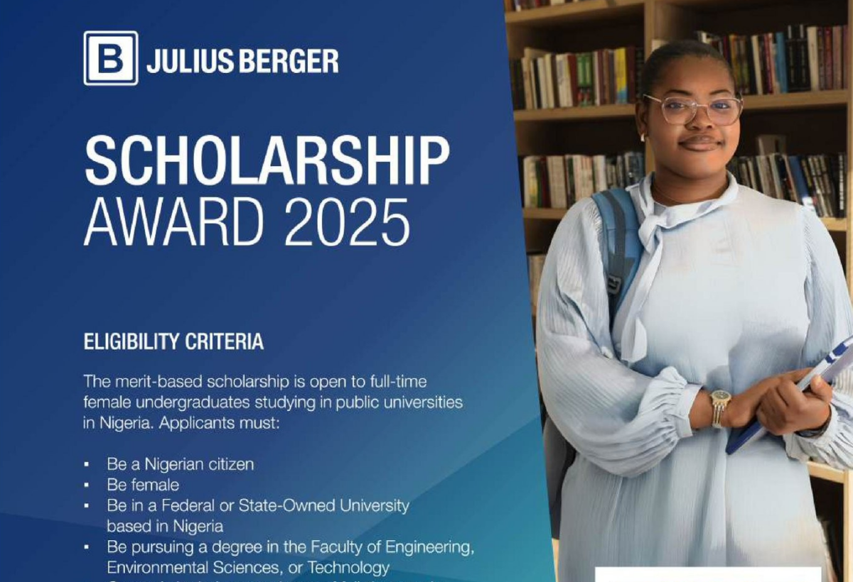 Julius Berger Nigeria Scholarship Scheme 2025 – Opportunity Desk