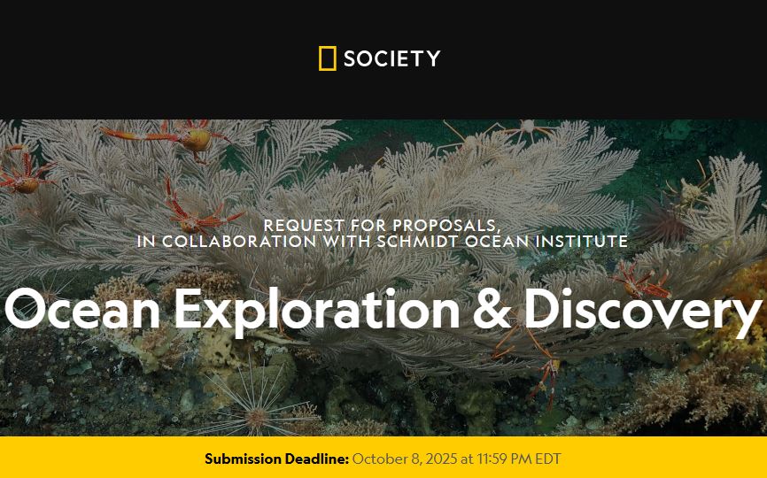 National Geographic Society Ocean Exploration & Discovery 2025 Request ...