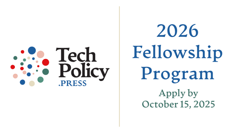 Tech Policy Press Fellowship Program 2026 ($10,000 stipend ...