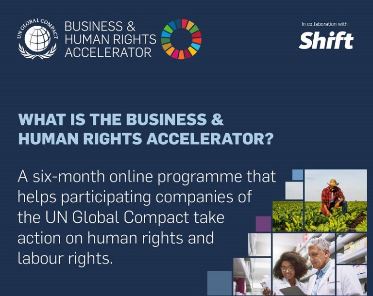 United Nations Global Compact Business & Human Rights Accelerator 2026 – Opportunity Desk