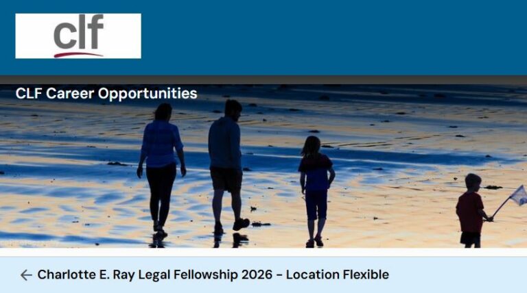 Charlotte E. Ray Legal Fellowship 2026 (Funded) – Opportunity Desk