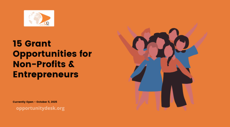 15 Grant Opportunities for Non-Profits and Entrepreneurs Currently Open – October 5, 2025 ...