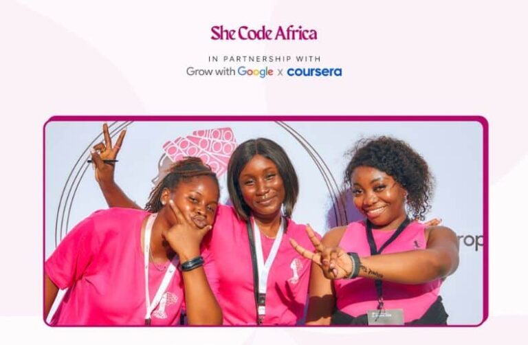 She Code Africa x Grow with Google Scholarship Program 2025 – Opportunity Desk