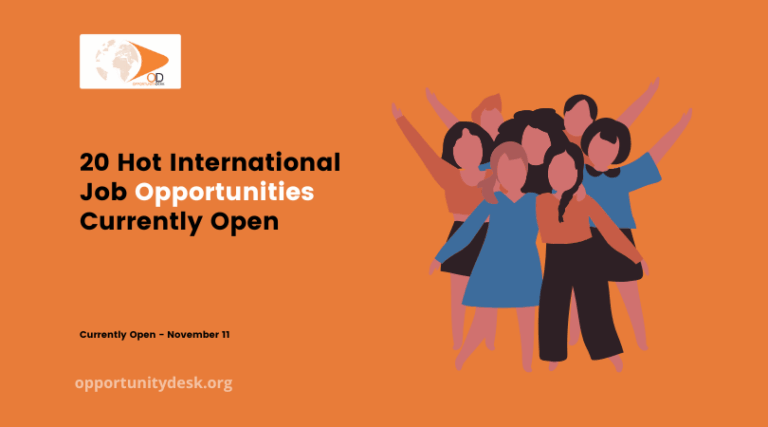 20 Hot International Job Opportunities Currently Open – November 11 ...