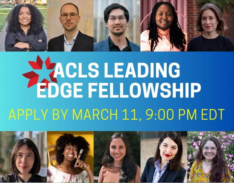 American Council of Learned Societies (ACLS) Leading Edge Fellowships ...