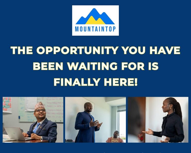 Mountaintop Emerging Leaders Fellowship 2026 (Fully-funded ...