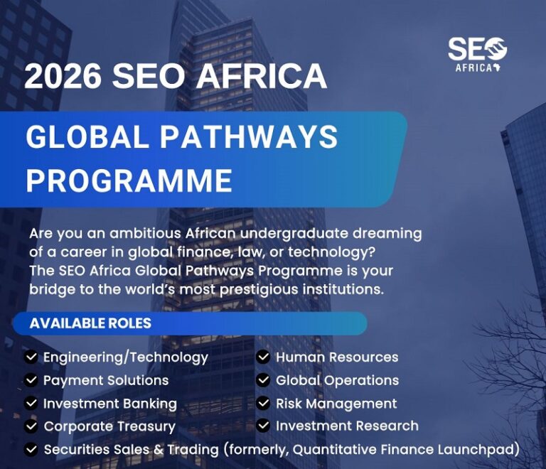 SEO Africa Global Pathways Programme 2026 – Opportunity Desk