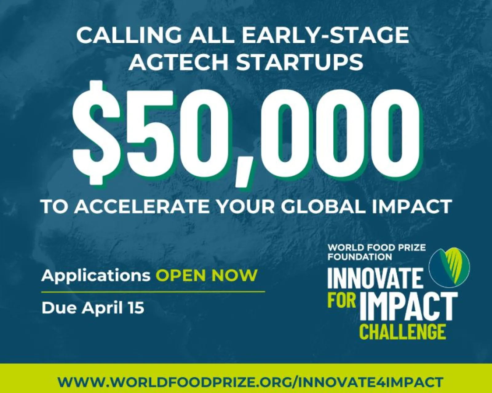 Innovate for Impact Challenge: Driving AgTech Innovation 2026 ($50,000 ...