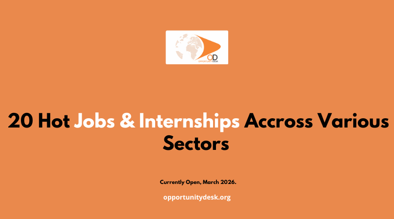 20 Hot Jobs and Internships Currently Open – March 27, 2026 ...