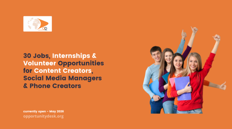 30 Jobs, Internships and Volunteer Opportunities for Content Creators ...