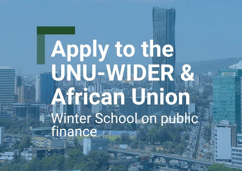 UNU-WIDER/African Union Winter School on Public Finance 2026 ...